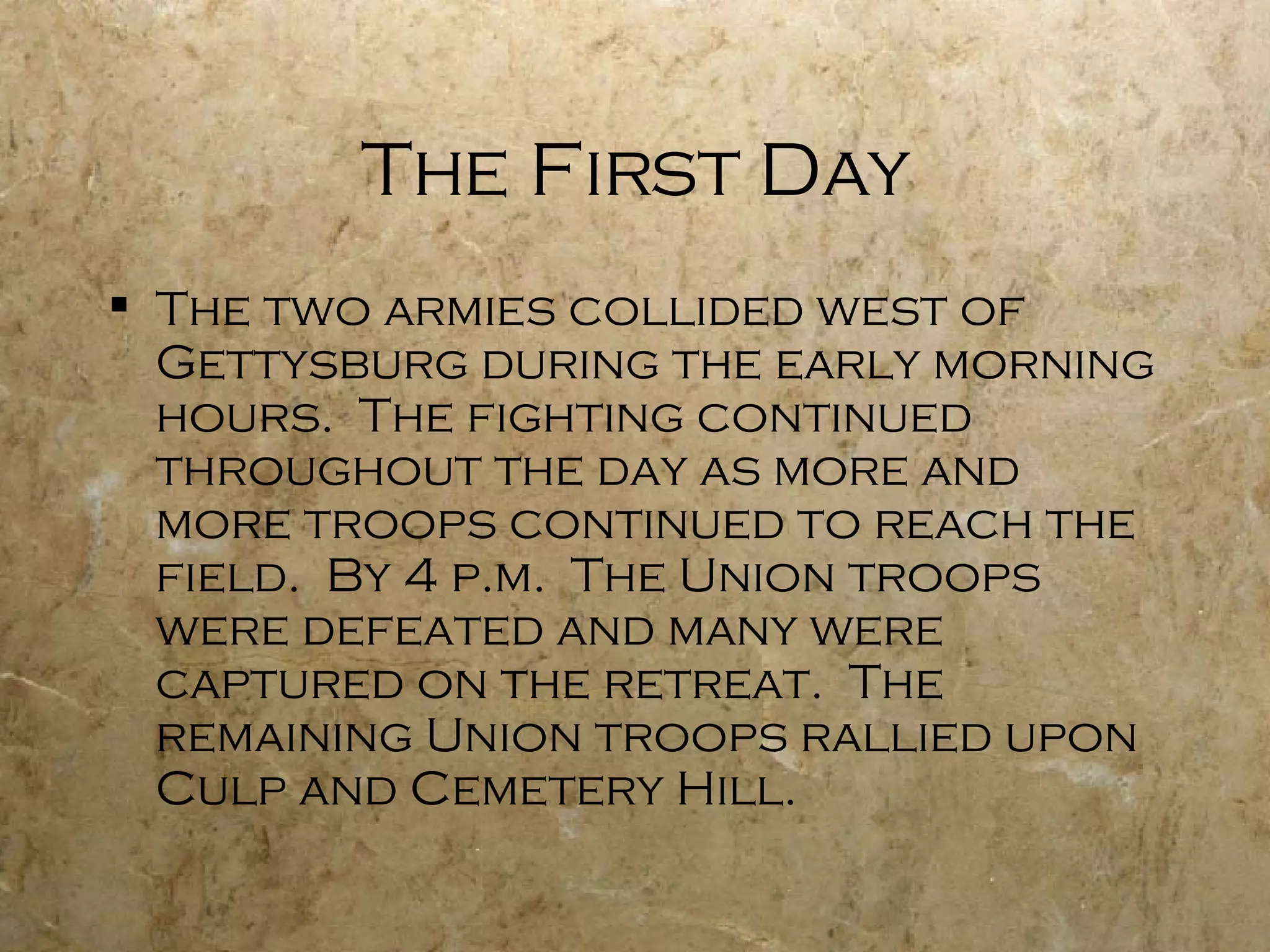 The Battle Of Gettysburg | PPT