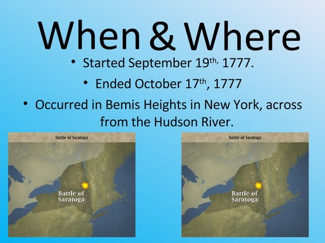 The Battle Of Saratoga.Ppt. | PPT