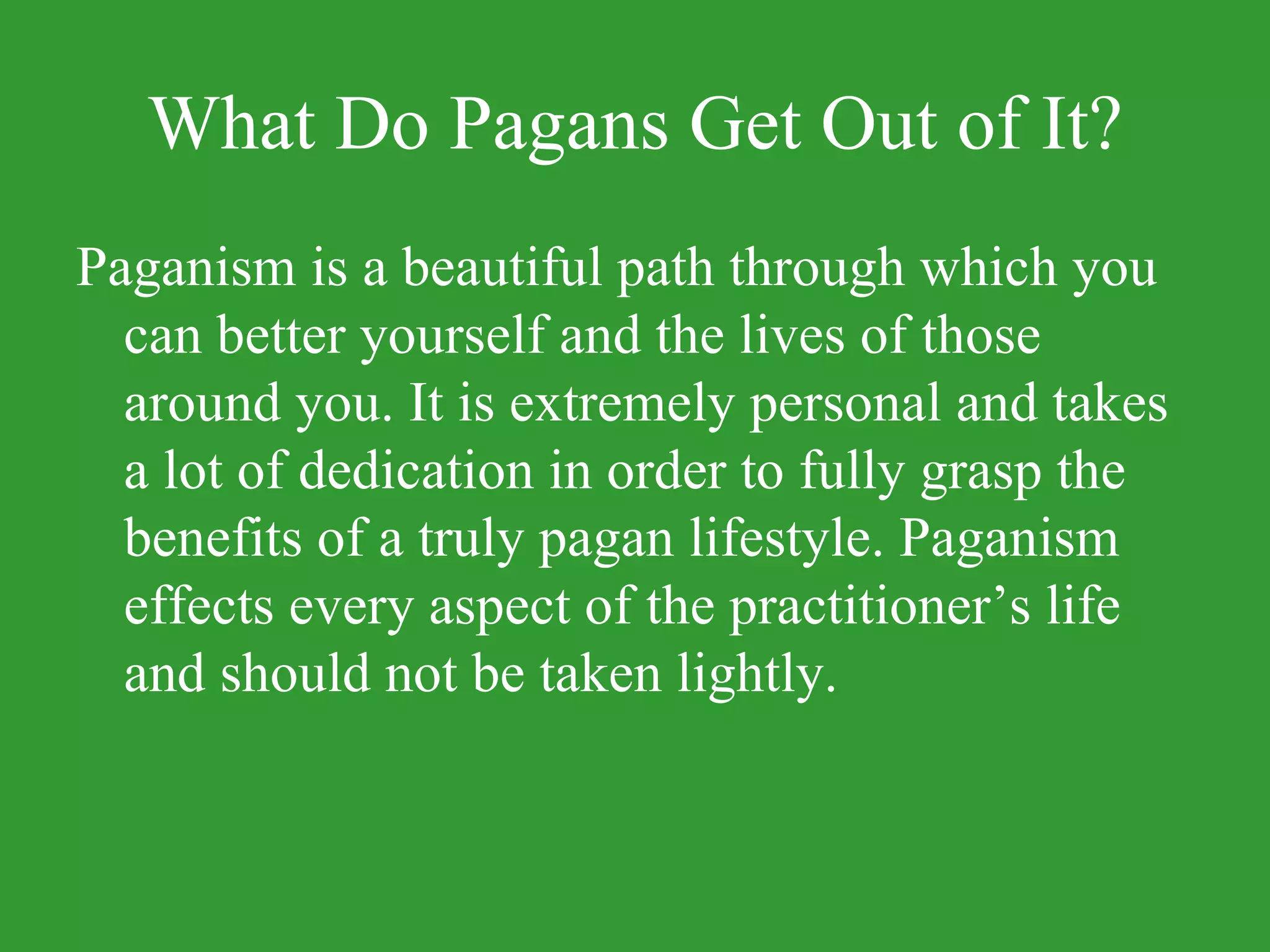 The Beauty of Paganism | PPT
