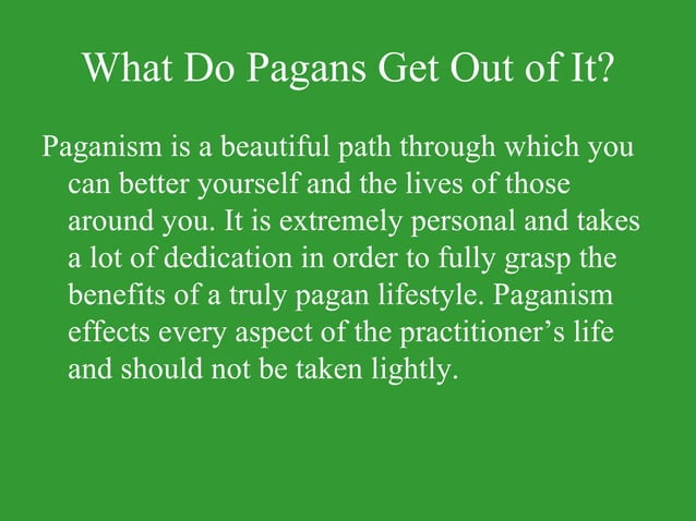 The Beauty of Paganism | PPT | Spirituality | Religion & Spirituality