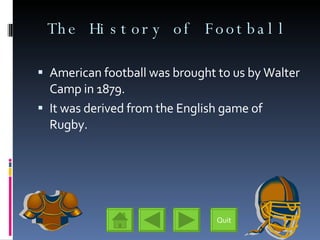 The Beginners Guide To Football | PPT | American Football | Sports