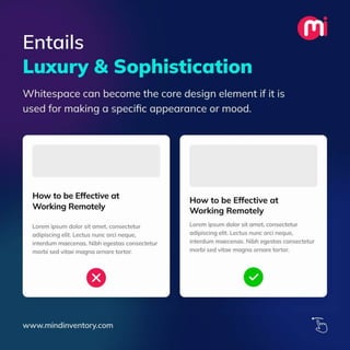 The Benefits of Using White Space in UI Design | PDF | Web Design and ...