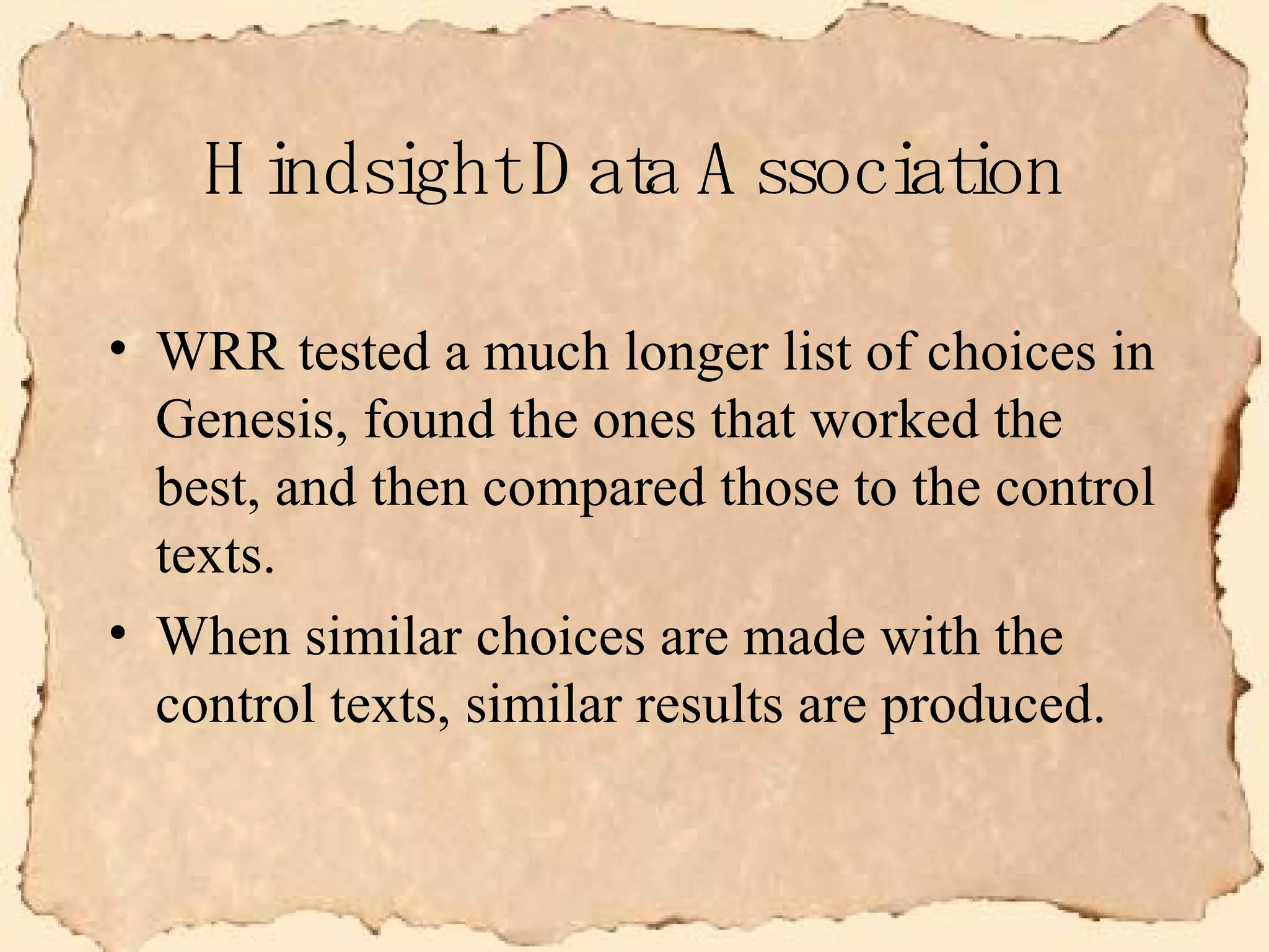 The Bible Code Decoded | PPT