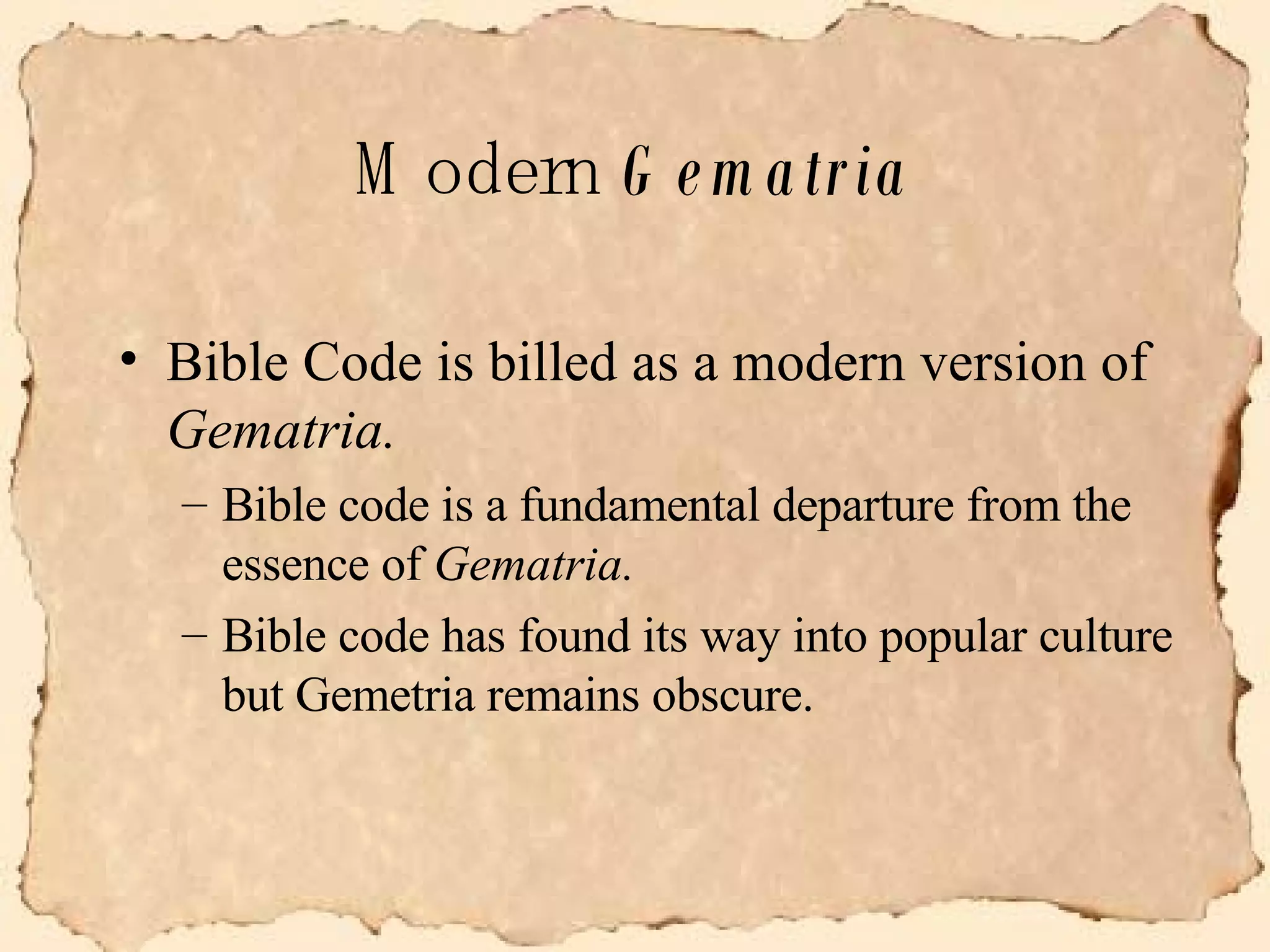 The Bible Code Decoded | PPT