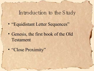 The Bible Code Decoded | PPT