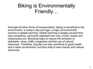 (0661799) The Bicycle: A Human Powered Vehicle | PPT