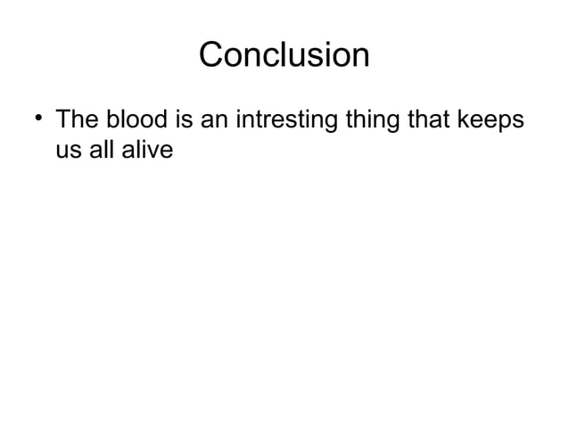The Blood | PPT
