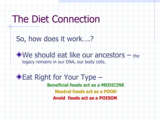The Blood Type Diet | PPT