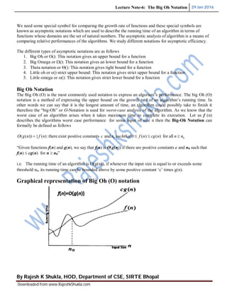 The bog oh notation | PDF
