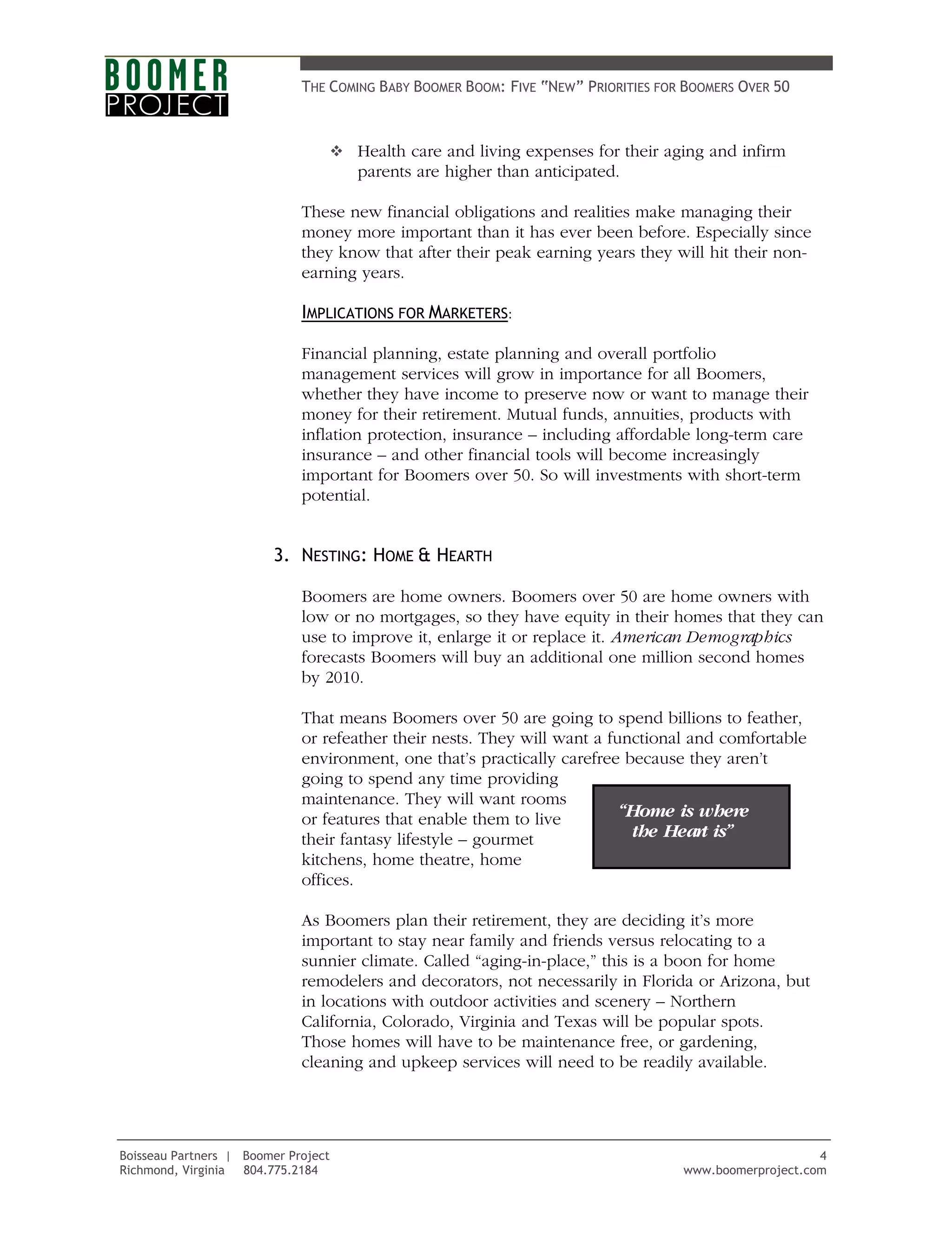 The Boomer Project-Boomers Over 50 | PDF