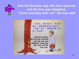 The Boy and The Apple Tree...A Touching Story | PPT