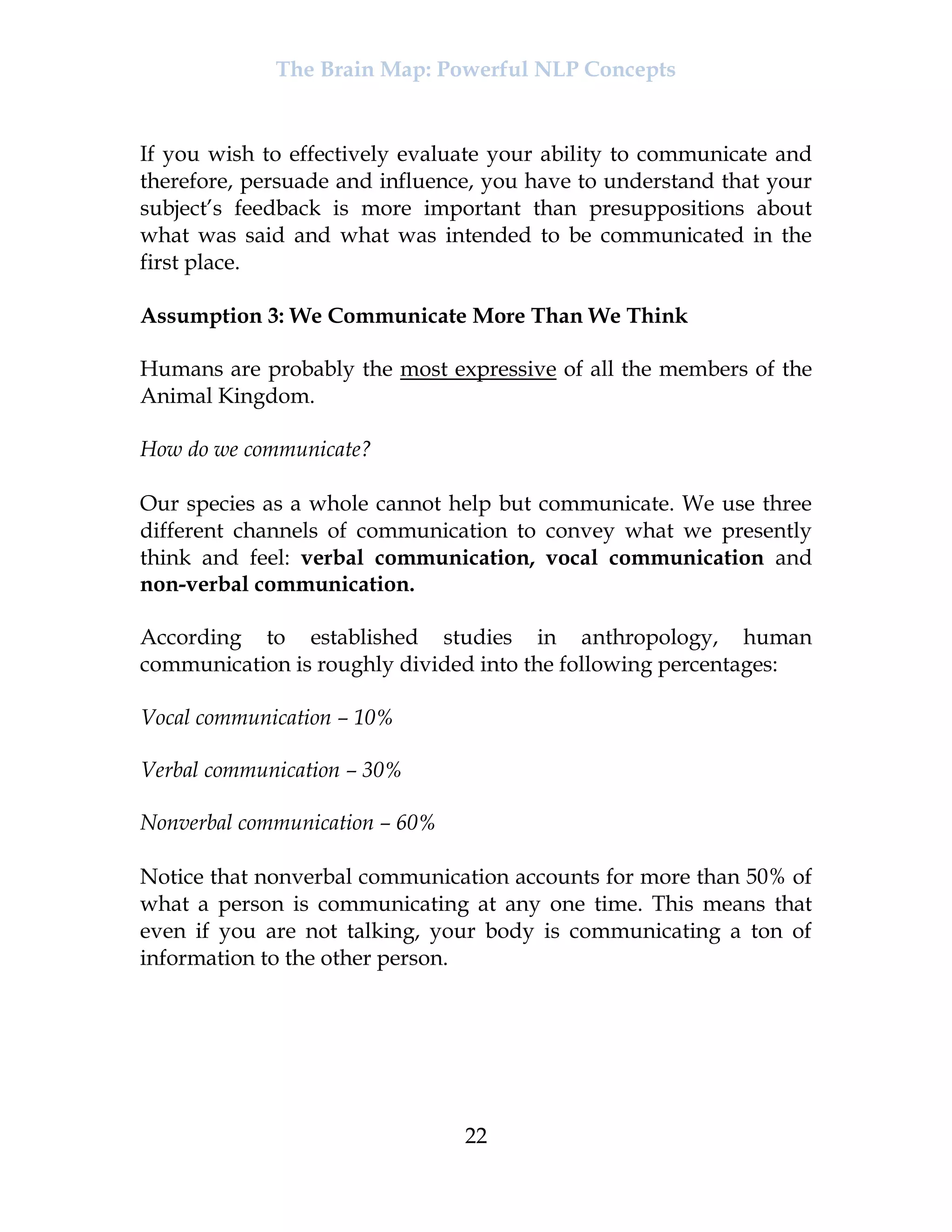 The Brain Map Powerful NLP Concepts | PDF