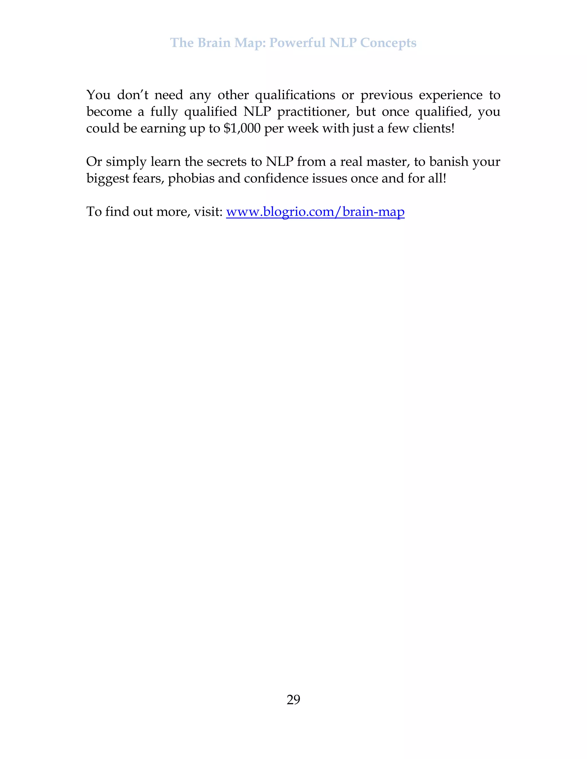 The Brain Map Powerful NLP Concepts | PDF