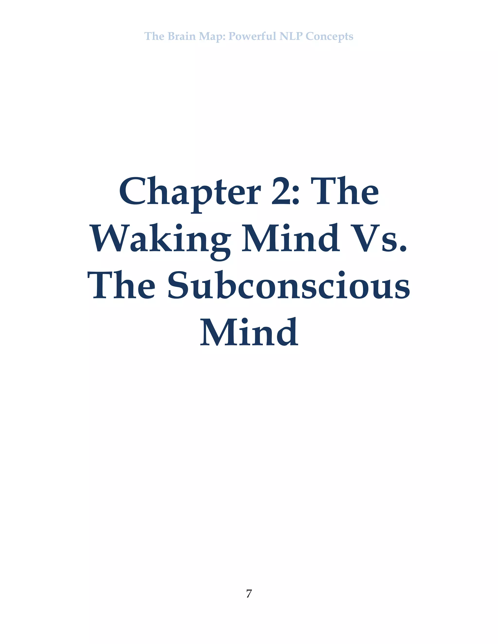 The Brain Map Powerful NLP Concepts | PDF