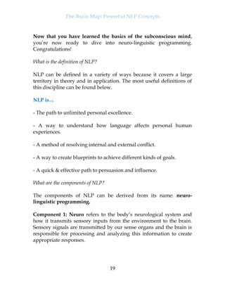 The Brain Map Powerful NLP Concepts | PDF