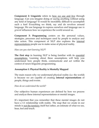 The Brain Map Powerful NLP Concepts | PDF