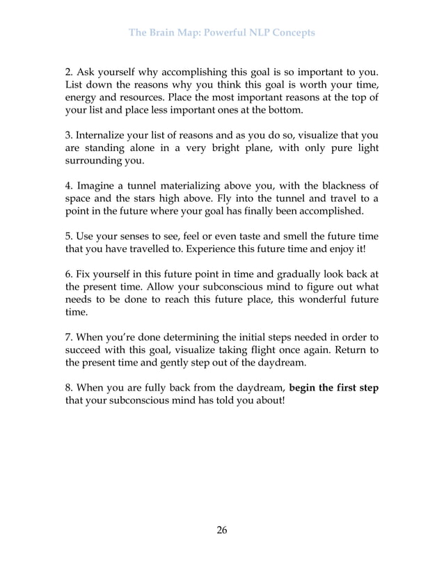 The Brain Map Powerful NLP Concepts | PDF