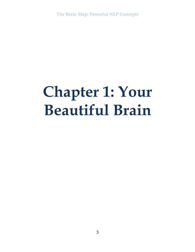 The Brain Map Powerful NLP Concepts | PDF
