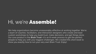The Brain Trust: How to Get the Right People Bought Into Your Vision ...