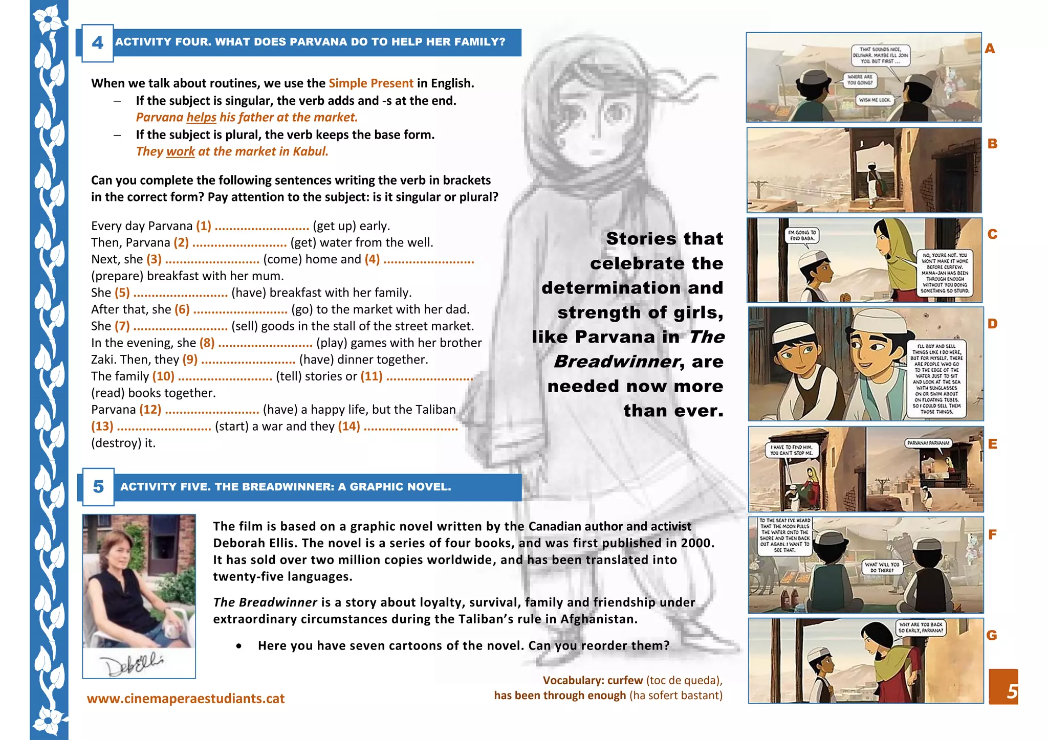 The Breadwinner Activity Pack | PDF