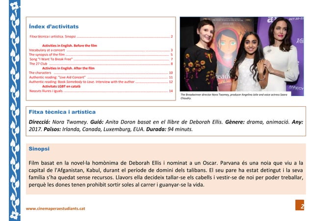 The Breadwinner Activity Pack | PDF