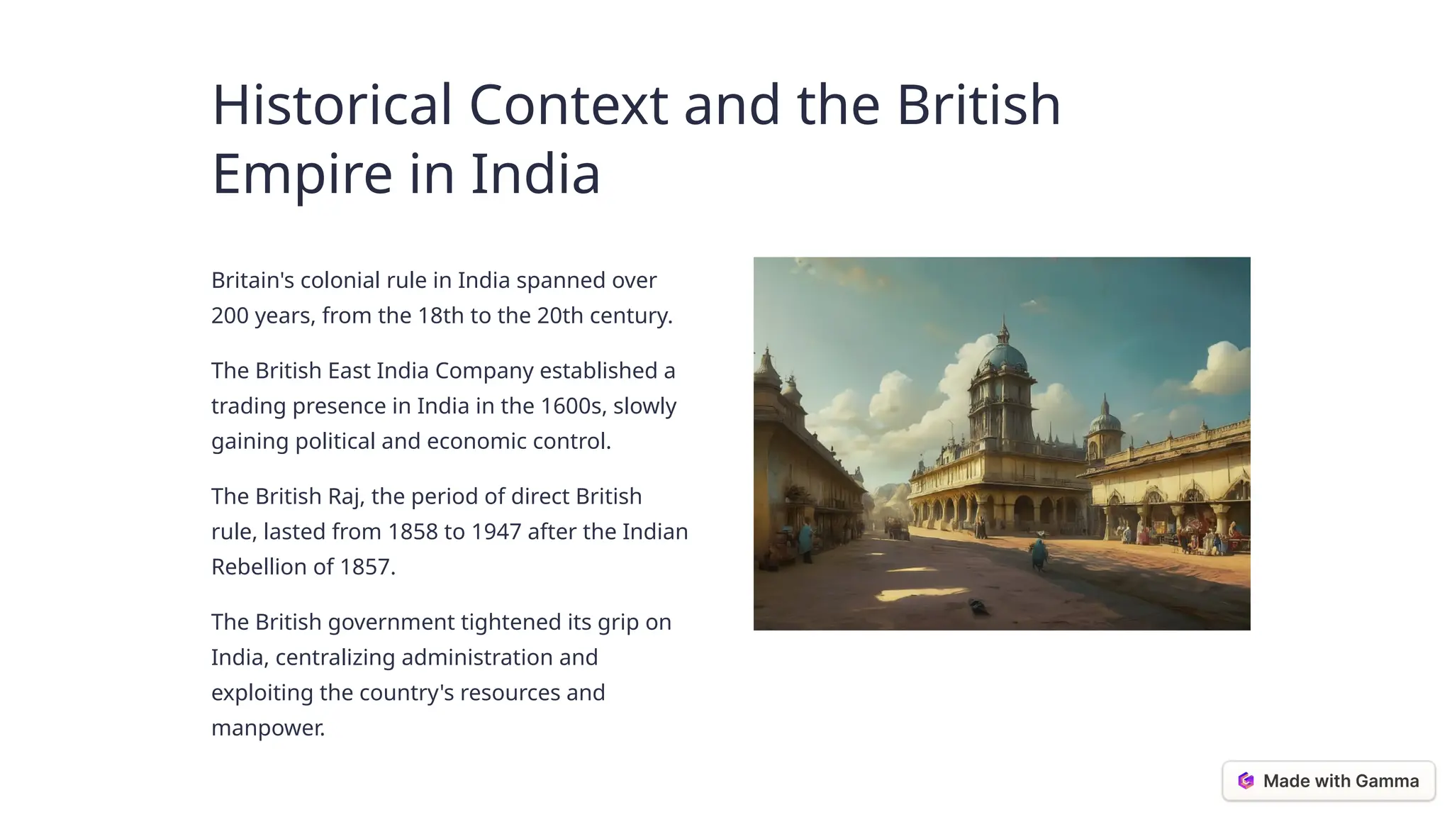 The-British-in-India.pptx a derailed review | PPTX