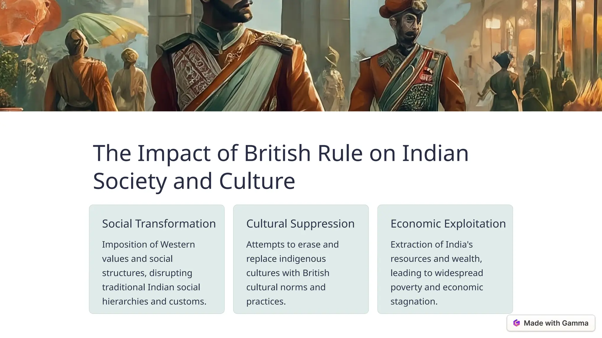 The-British-in-India.pptx a derailed review | PPTX