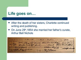 The Brontë Family History | PPT