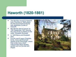 The Brontë Family History | PPT