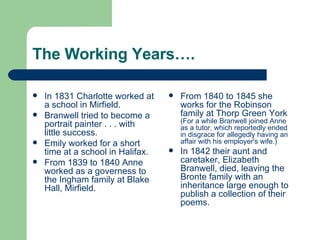 The Brontë Family History | PPT