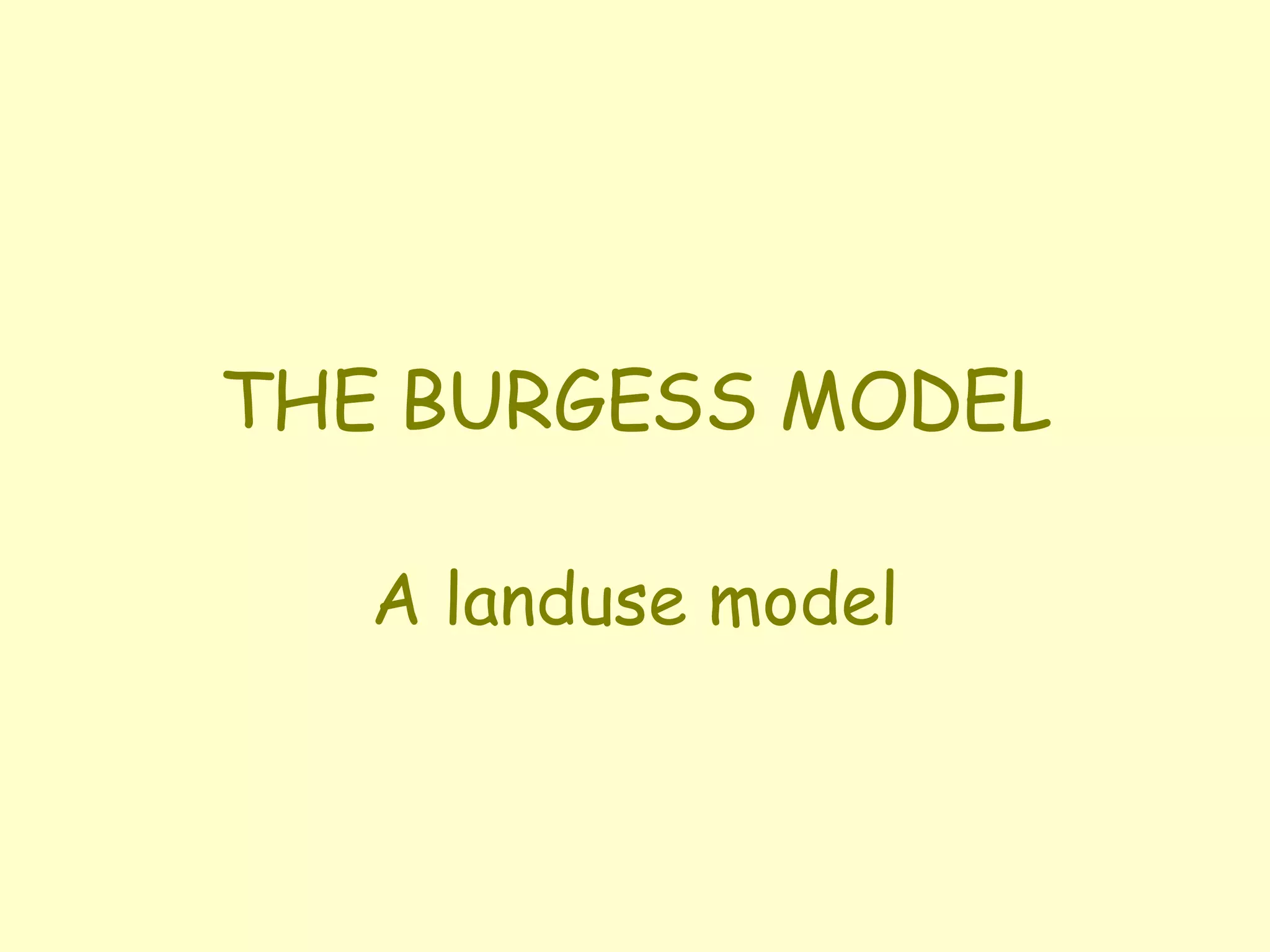 The Burgess Model | PPT