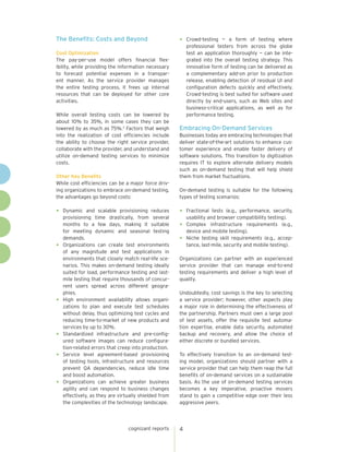 The Business Case for On-Demand Test Services | PDF