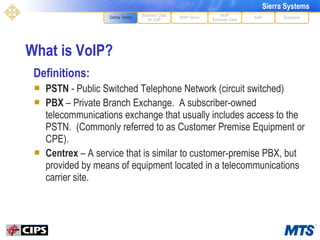 The Business Case for VoIP | PPT