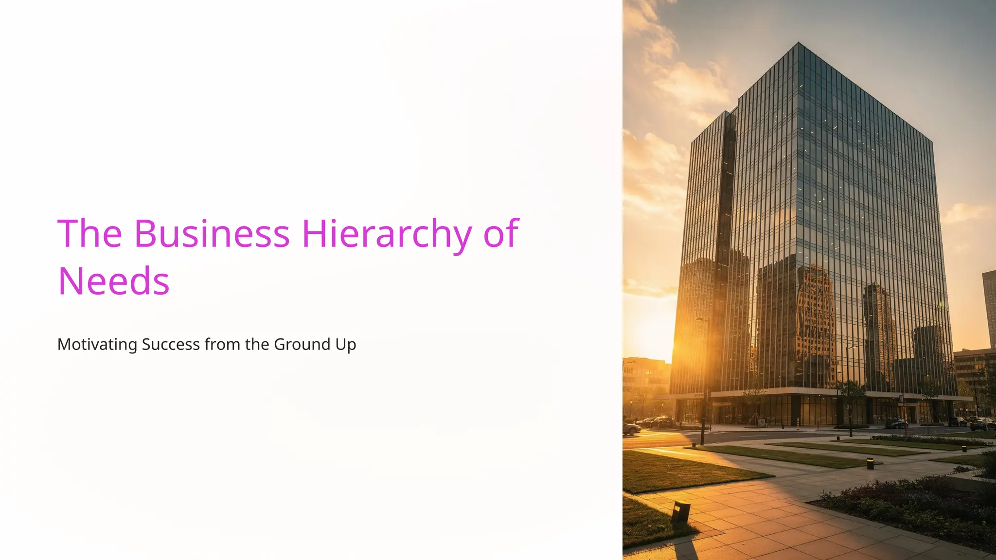 The Business Hierarchy of Needs - Strategy Realized | PPTX