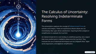 The-Calculus-of-Uncertainty-Resolving-Indeterminate-Forms.ppt