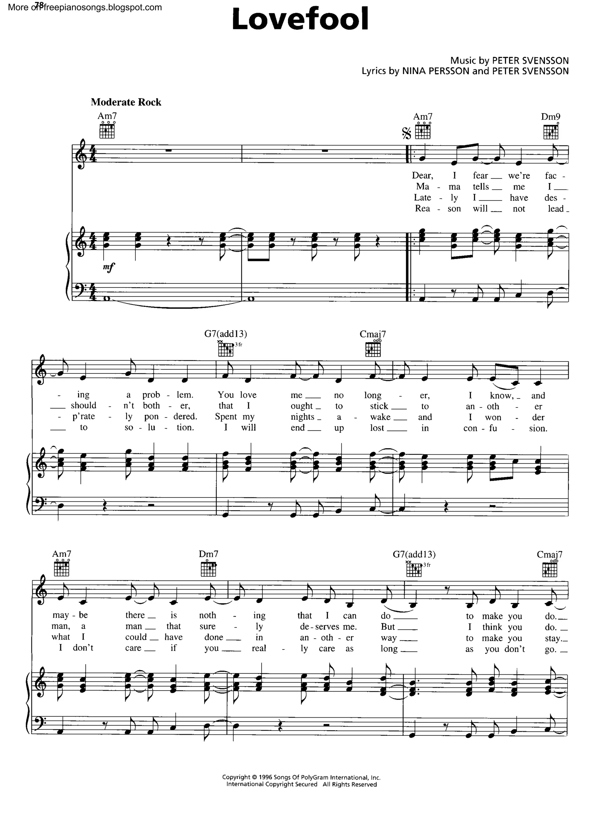 The cardigans-lovefool | PDF