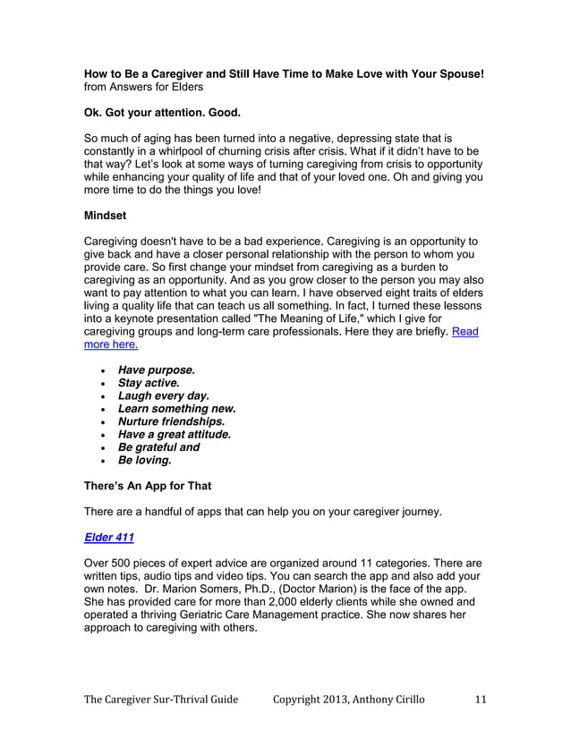 Caregiving Guide | PDF