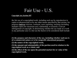 The Case for Fair Use in Canada | PPT