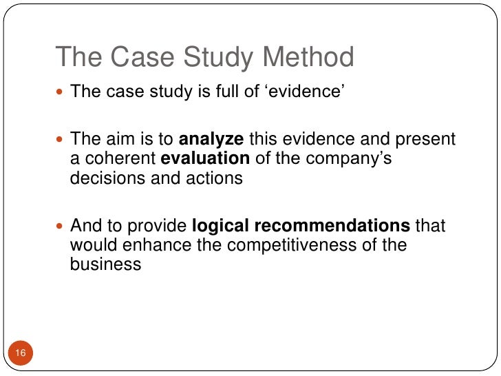 The Case Study Method The Case Study Method