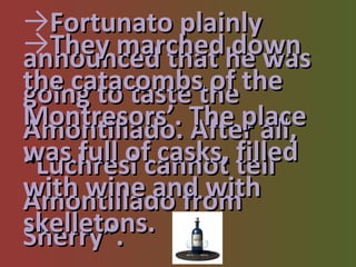 The Cask Of Amontillado | PPT