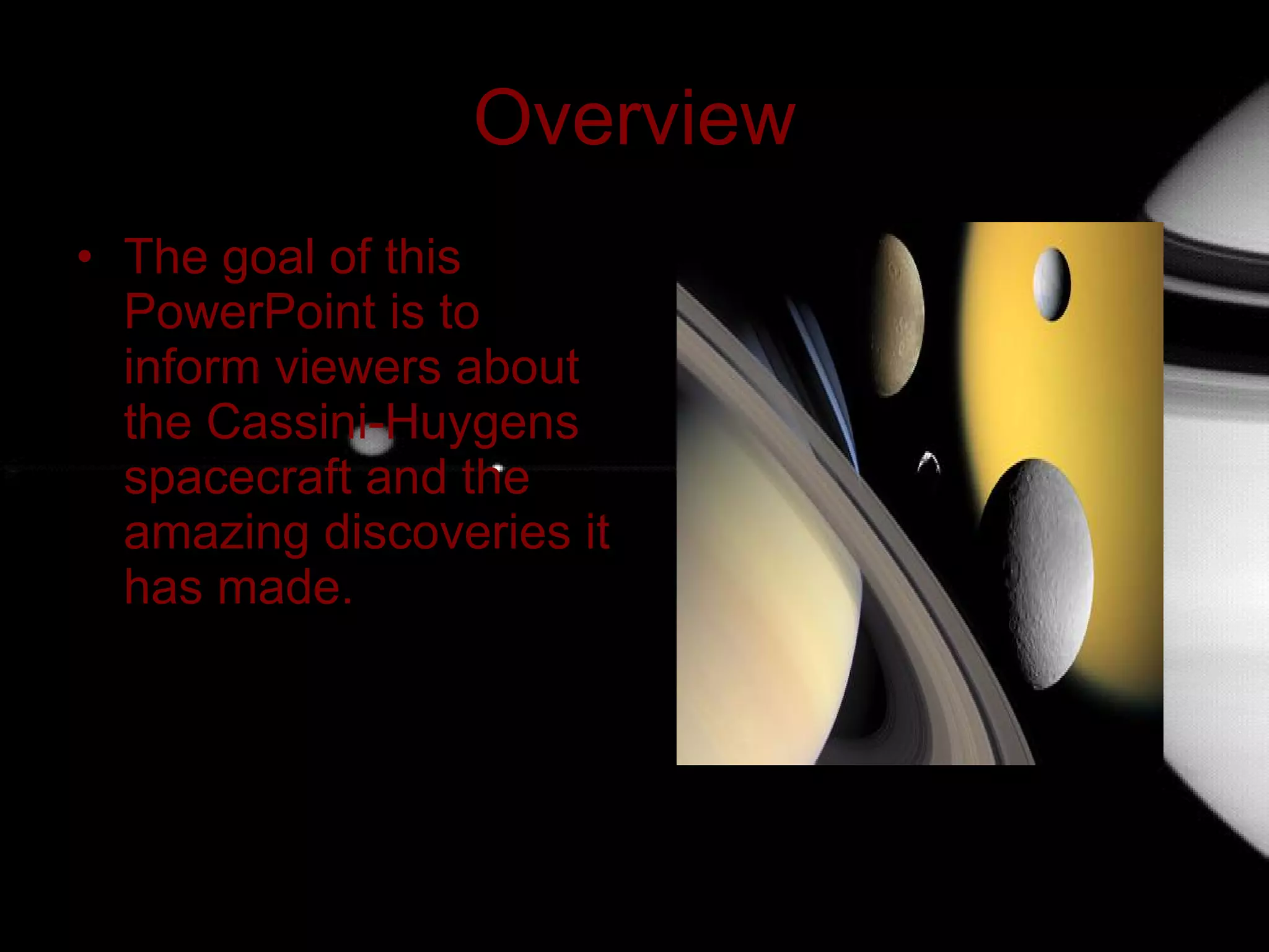 The Cassini Huygens Probe | PPT