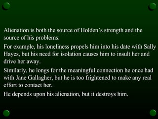 The Catcher In The Rye Themes, Symbols, Motifs | PPT