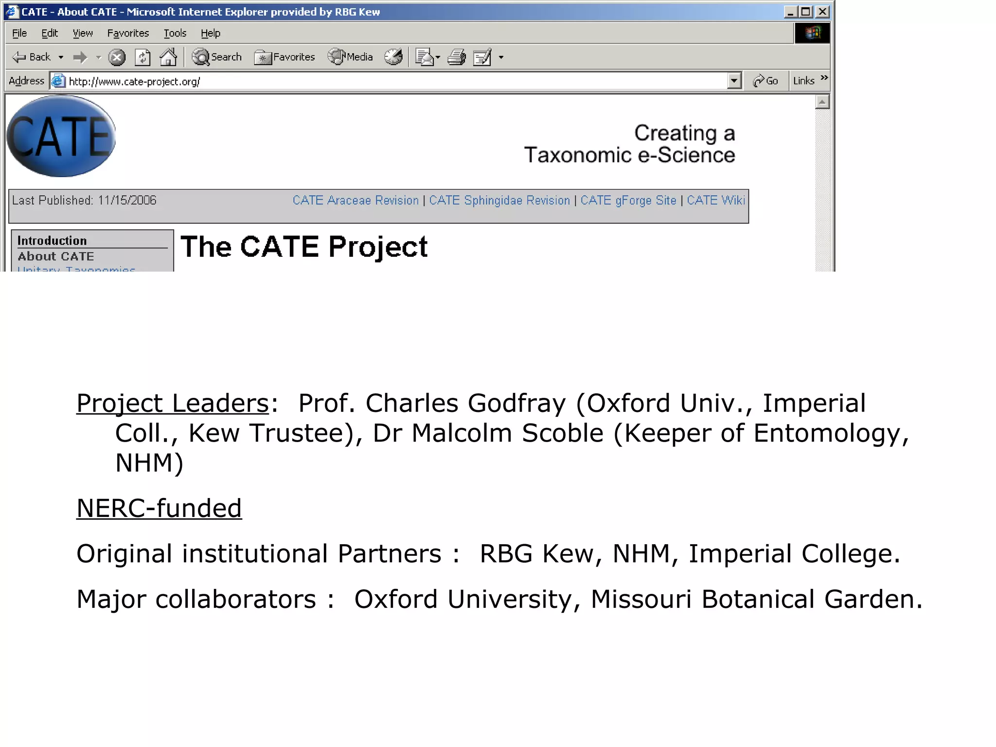 The CATE Project | PPT