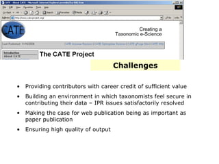 The CATE Project | PPT