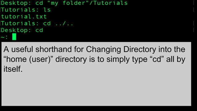 cd - The Change Directory Command | PPTX | Operating Systems | Computer ...