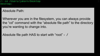 cd - The Change Directory Command | PPTX