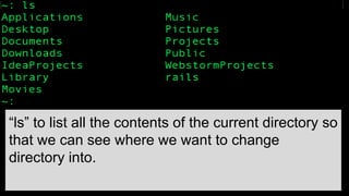 cd - The Change Directory Command | PPTX
