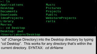 cd - The Change Directory Command | PPTX