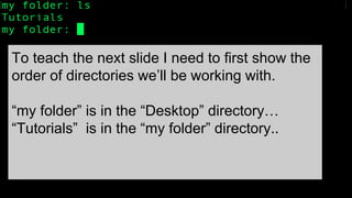 cd - The Change Directory Command | PPTX
