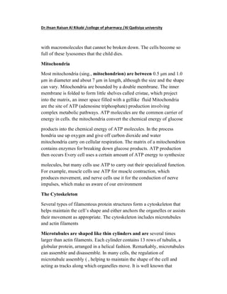 The Cell Structure & Function | PDF | Biological Sciences | Science